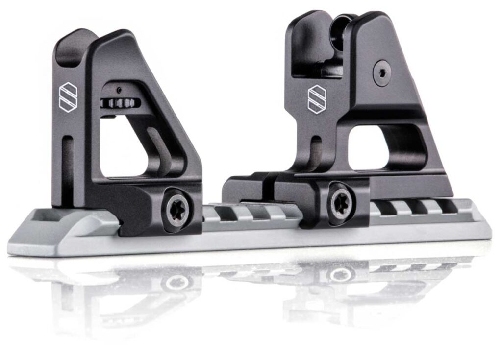Fixed Iron Sights | BUIS For AR 15 Picatinny Rail